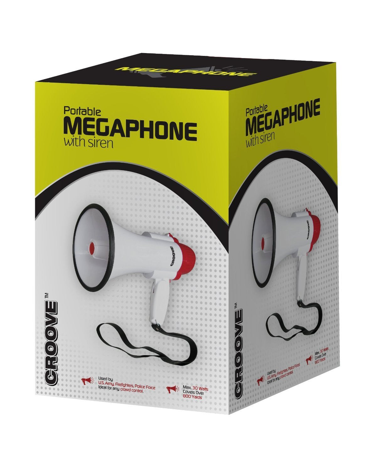 Megaphone Bullhorn With Siren, 30 Watt Powerful and Lightweight – Dime ...